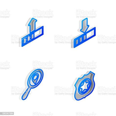 등대성 라인 로딩 검색 위치 및 경찰 배지 아이콘을 설정합니다 벡터 3차원 형태에 대한 스톡 벡터 아트 및 기타 이미지 3차원 형태 경찰 배지 군 보안관 Istock