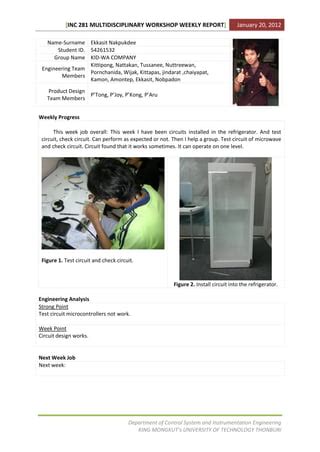Weekly Report Template PDF Weekly Report Template PDF
