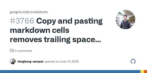 Copy And Pasting Markdown Cells Removes Trailing Spaces Eliminating Line Breaks · Issue 3766