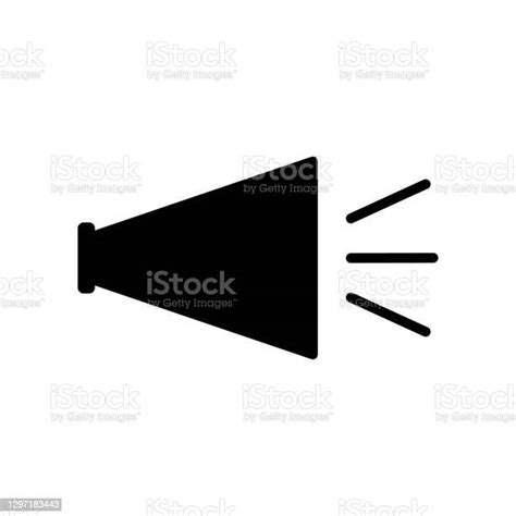 메가폰 벡터 아이콘입니다 단일 아이콘 그래픽 디자인 라우드 스피커 사인 플랫 디자인 스타일 프로모션 관련 기호 고립 된 그림 윤곽 윤곽 그림 여행 개념에 대한 스톡 벡터