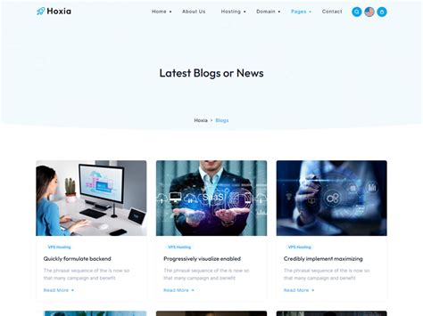 Hoxia Next Js Web Hosting Web Domain Template