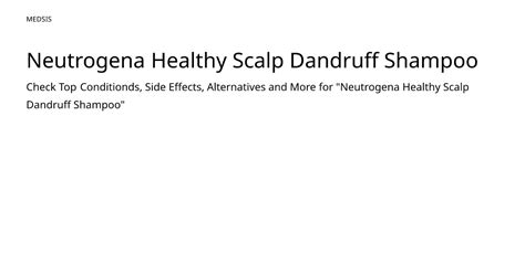 Neutrogena Healthy Scalp Dandruff Shampoo Medsis