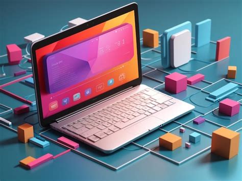 Development Of Crossplatform Websites And Mobile Applications Premium Ai Generated Image