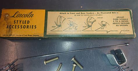 Curb Warning Signal Curb Feelers Lincoln Mercury 1950 1957 Pre