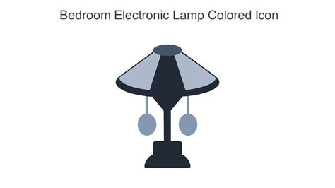 Bedroom Electronic Lamp Colored Icon In Powerpoint Pptx Png And Editable Eps Format PPT Slide