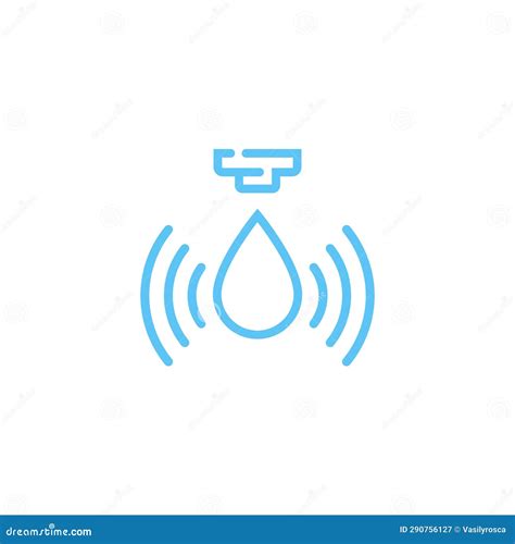 Water Sensor Outline Icon Thin Line Style From Sensors Icons Collection Pixel Perfect Simple