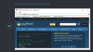 Py Browser PPT