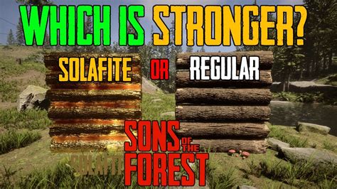 Are Gold Solafite Walls Stronger In Sons Of The Forest Youtube