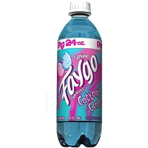 Faygo Cotton Candy Soda 24 Oz Bottles Pack Of 24