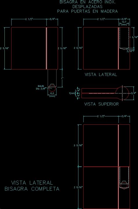 Iron Works Hinges Dwg Block For Autocad • Designs Cad