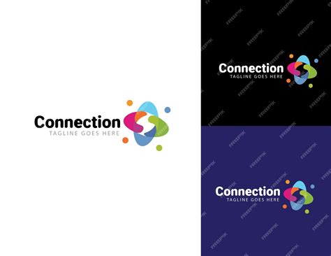 Premium Vector Connection Vector Logo Template