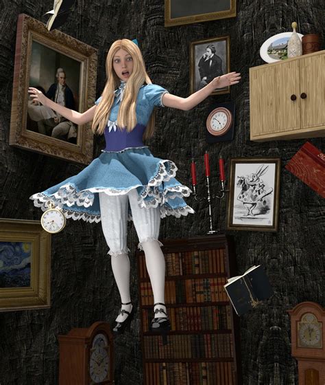 Alice 3d Render Digital Art By Dazinbane
