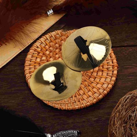 4 Pieces Copper Finger Cymbals Small Finger Cymbals For Belly Dancing