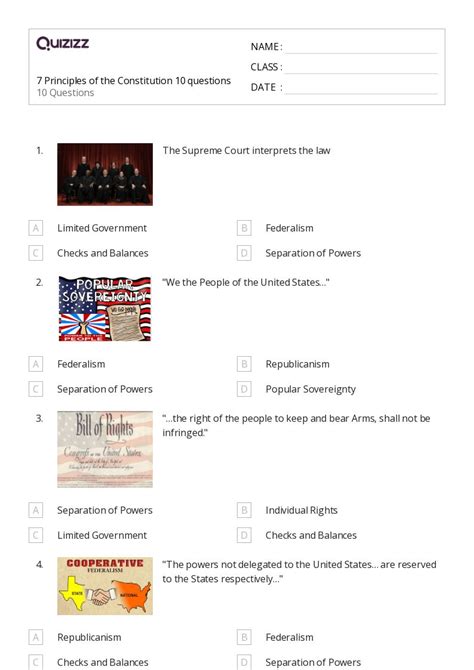 50 The Constitution Worksheets For 8th Year On Quizizz Free And Printable