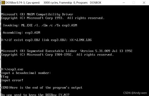 汇编实验3 从键盘输入数据并显示的实验调用getnum接收键入的数值保存在bx中 Csdn博客