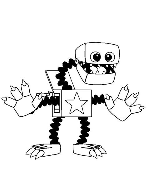 Boxy Boo Coloring Pages Free Printable Pdf
