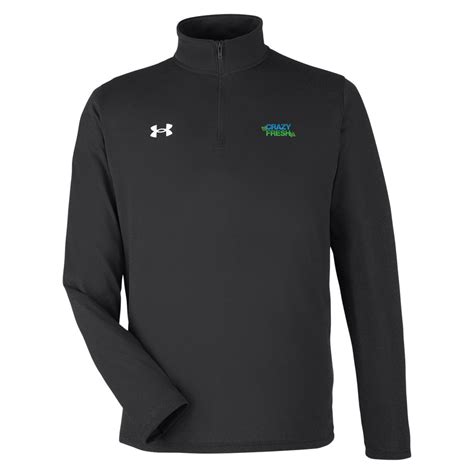 Under Armour Mens Team Tech Quarter Zip Black Russ Davis Wholesale
