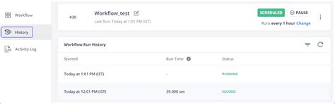 Viewing The Workflow History Hevo Data