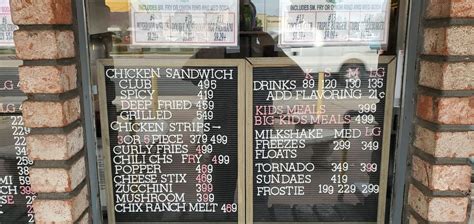Ice Burgie Menu Classic American Burgers Delicious Treats