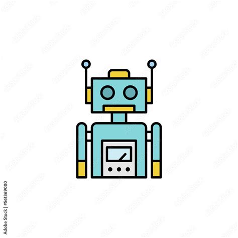 Robotics Robot Outline Icon Signs And Symbols Can Be Used For Web