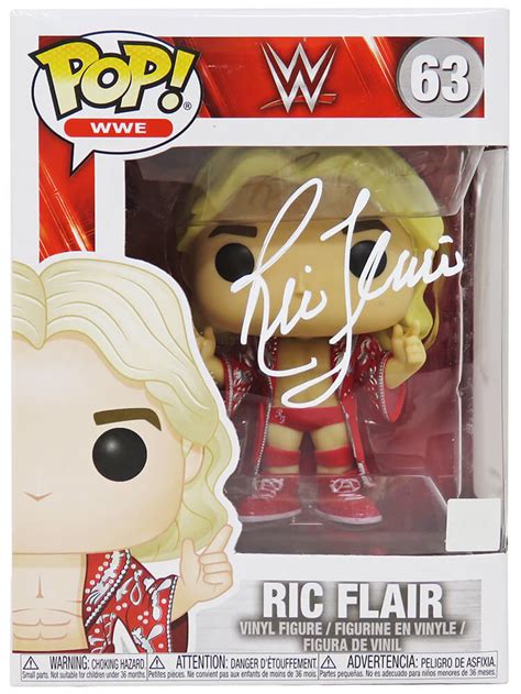 Ric Flair Signed WWE Wrestling Funko Pop Doll 63 Schwartz Sports