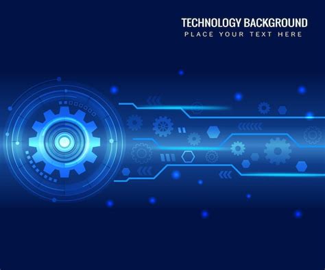 Premium Vector Cogwheel Style Abstract Lines And Connected Dots Background Digital And Big