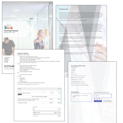 Cleaning Service Quotation Sample Docflite Powered By Quoteonsite