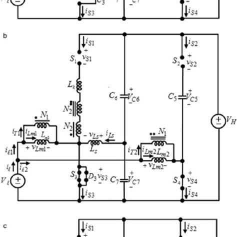The Equivalent Circuits A First And Seventh Modes B Second Mode