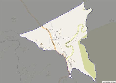 Map Of Silver City Cdp Nevada Thong Thai Real
