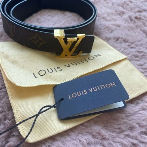 Louis Vuitton Accessories Louis Vuitton Black And Gold Belt With