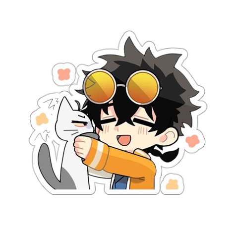 Windbreaker Chibi Tagome Jo Kitty Japanese Manga Anime Sticker 2x2