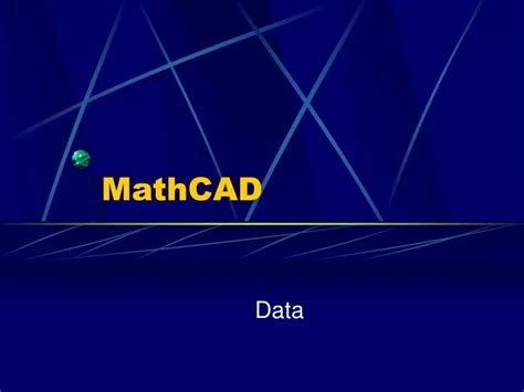 Ppt Mathcad Data Analysis And Approximation Techniques Powerpoint