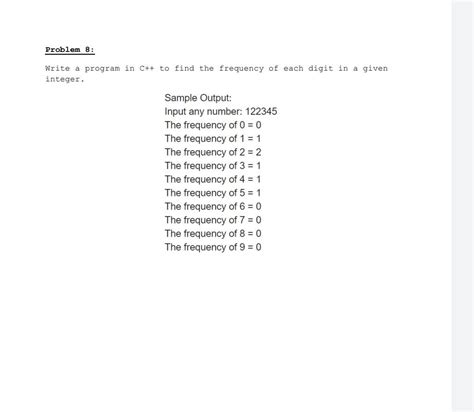 Solved Problem 8 Write A Program In C To Find The Chegg Com