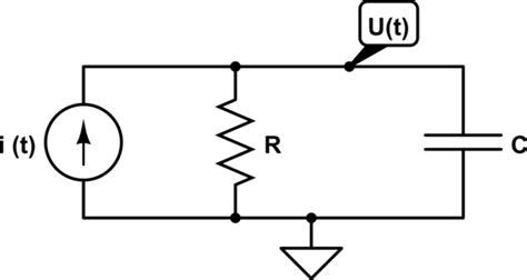differential equation for current driven rc circuit electrical