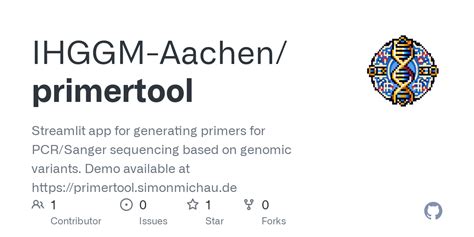 github ihggm aachen primertool streamlit app for generating primers