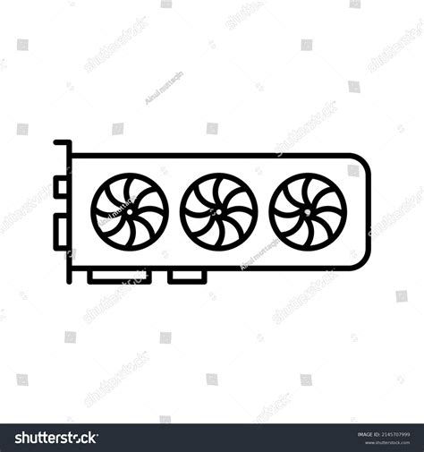 Gpu Icon Circuit Board Icon Simple Stock Vector Royalty Free