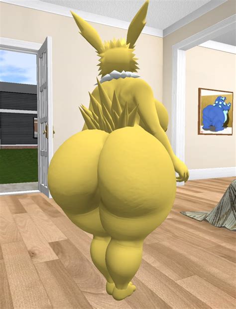 Rule 34 Big Ass Big Breasts Breasts Bubble Butt Eeveelution Ferialexonar Huge Ass Jolteon