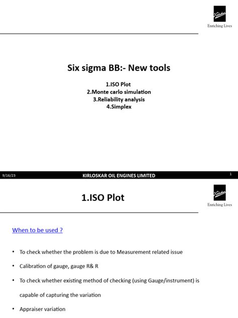 Six Sigma Bb New Tools Pdf Engineering Tolerance Reliability