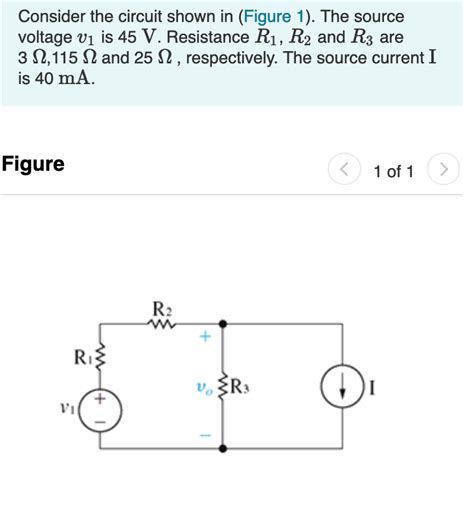 solved consider the circuit shown in figure 1 the source