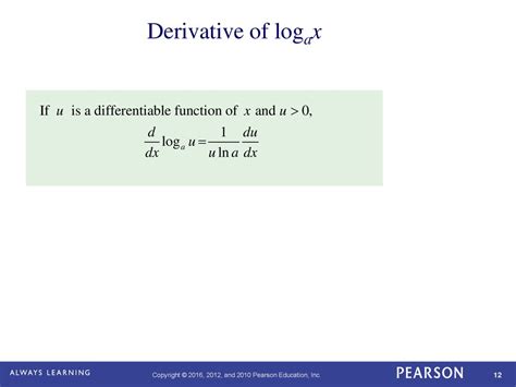 Derivatives Of Exponential And Logarithmic Functions Ppt Download