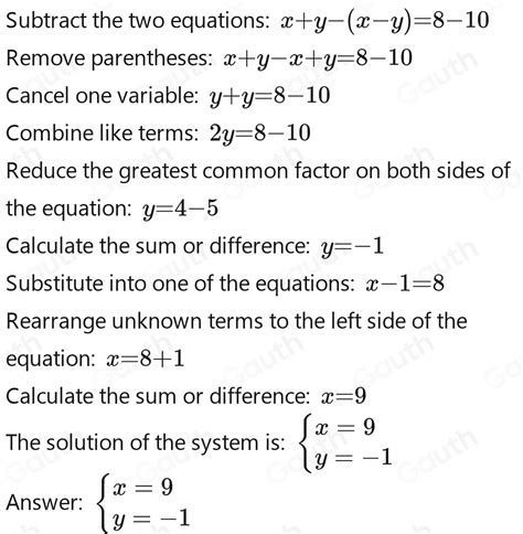 solved x y 8 x y 10 [math]
