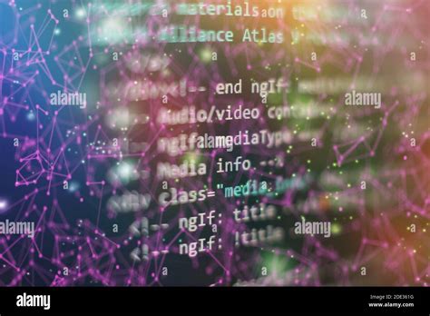 Monitor Closeup Of Function Source Code Abstract It Technology