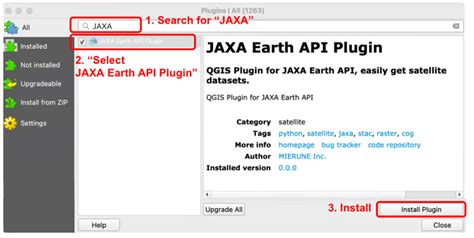 qgis jaxa earth api plugin jaxa earth api