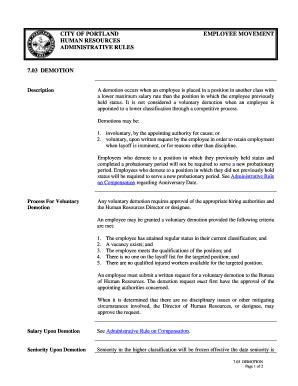 Fillable Online 03 DEMOTION Fax Email Print PdfFiller