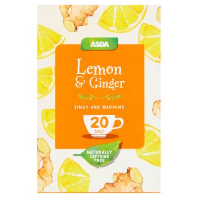 Asda Lemon Ginger British Herbal Tea Buy Mcgrocer
