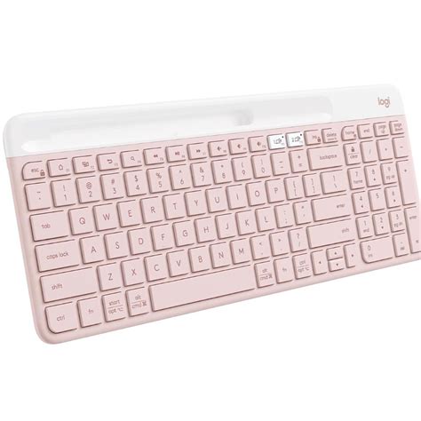 [logitech] K580 Slim Multi Device Bluetooth Keyboard Rose Computers And Tech Parts