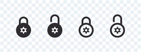 Round Locks Icons Padlocks Icons Security Symbol Icons Vector Scalable Graphics 24775867