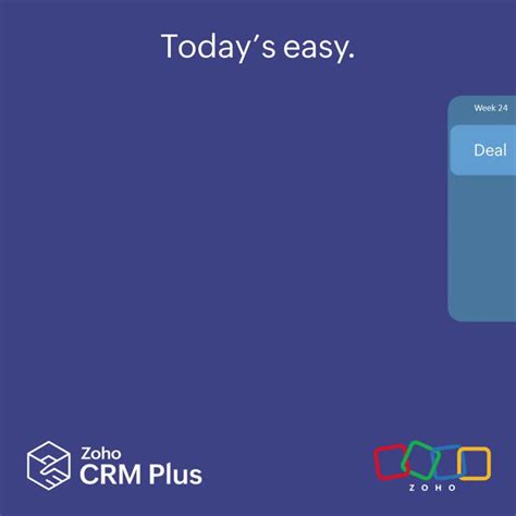 Zoho Uk On Linkedin Zoho Crm Plus Helps You Manage Tomorrows Projects