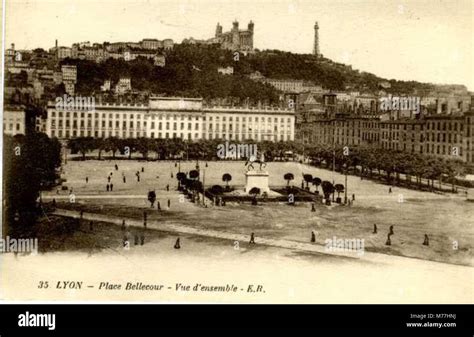 A Wide View Of Place Bellecour In Lyon France Capturing The Layout
