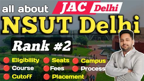 All About Nsut Delhi Jac Delhi 2025 Counselling Eligibility Criteria Nsut Cutoff 2025 Jac